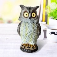 YTC SUMMIT Bouncer Perching Night Owl Welcome Sign Statue With Solar ...