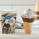 Great Value Cookies and Cream Ice Cream 16 fl oz with vanilla ...