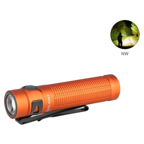 Olight Baton 3 Pro 1500 Lumens EDC Rechargeable Flashlights Orange ...