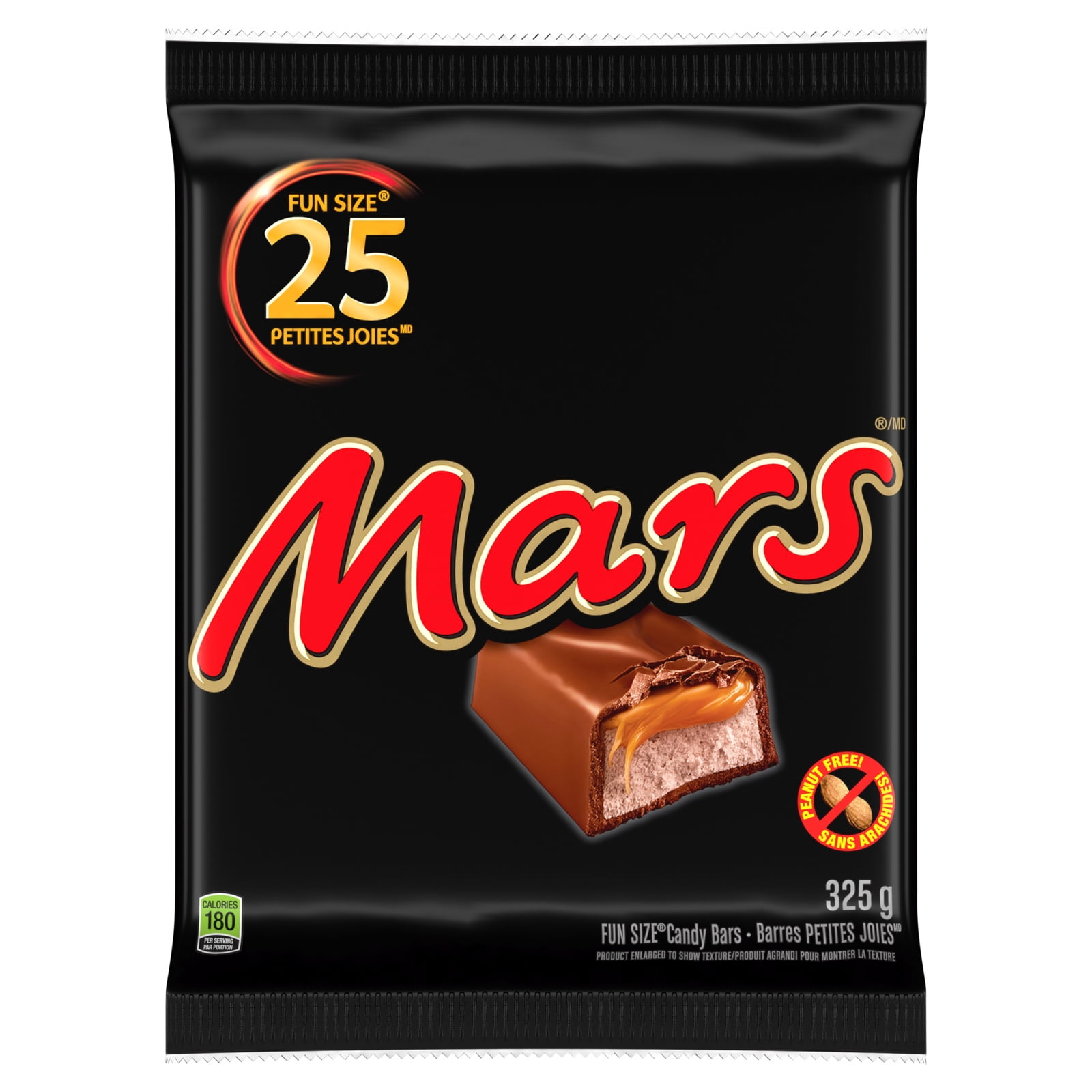 MARS Halloween Chocolate Fun Size Peanut Free Candy Bars, 25 Count Bulk ...