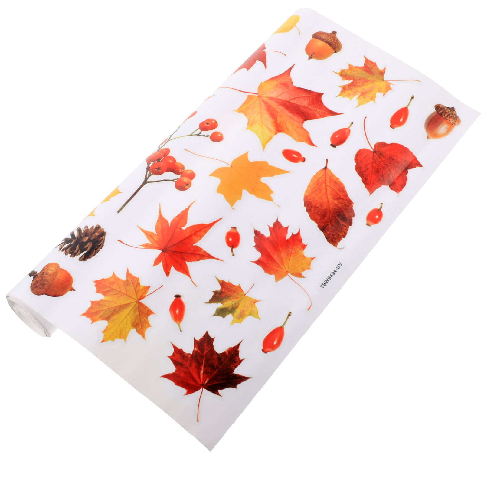 Thanksgiving Window Cling Fall Window Cling Maple Leaf Window Decal ...