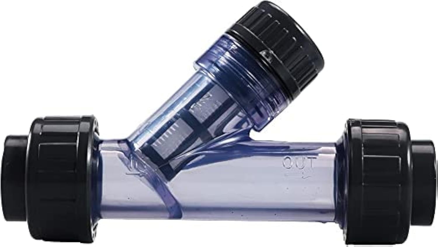 shiyou-1/2'' Y-Strainer, Clear UPVC Sediment Y-Strainer, True Union Y ...