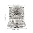 Fareti Spinning Whiskey Glass with Ambient Lighting Set, 360 Degree ...