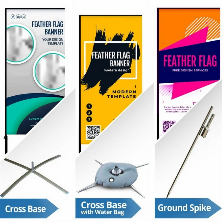 Design Your Own Feather Flag Concave Outdoor Advertsing Flag