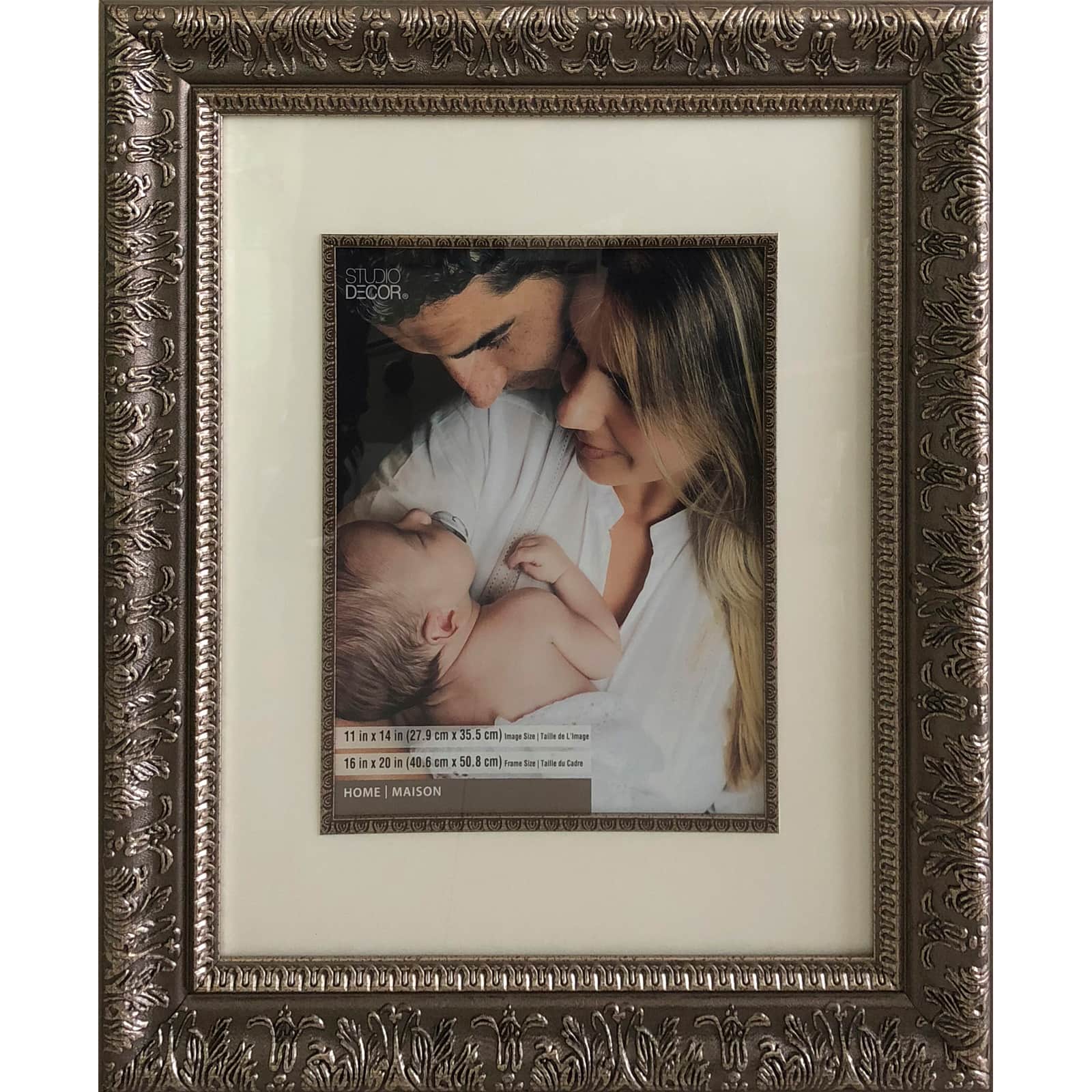 4 Pack: Silver Floral Frame with Mat, Home Collection by Studio Décor ...