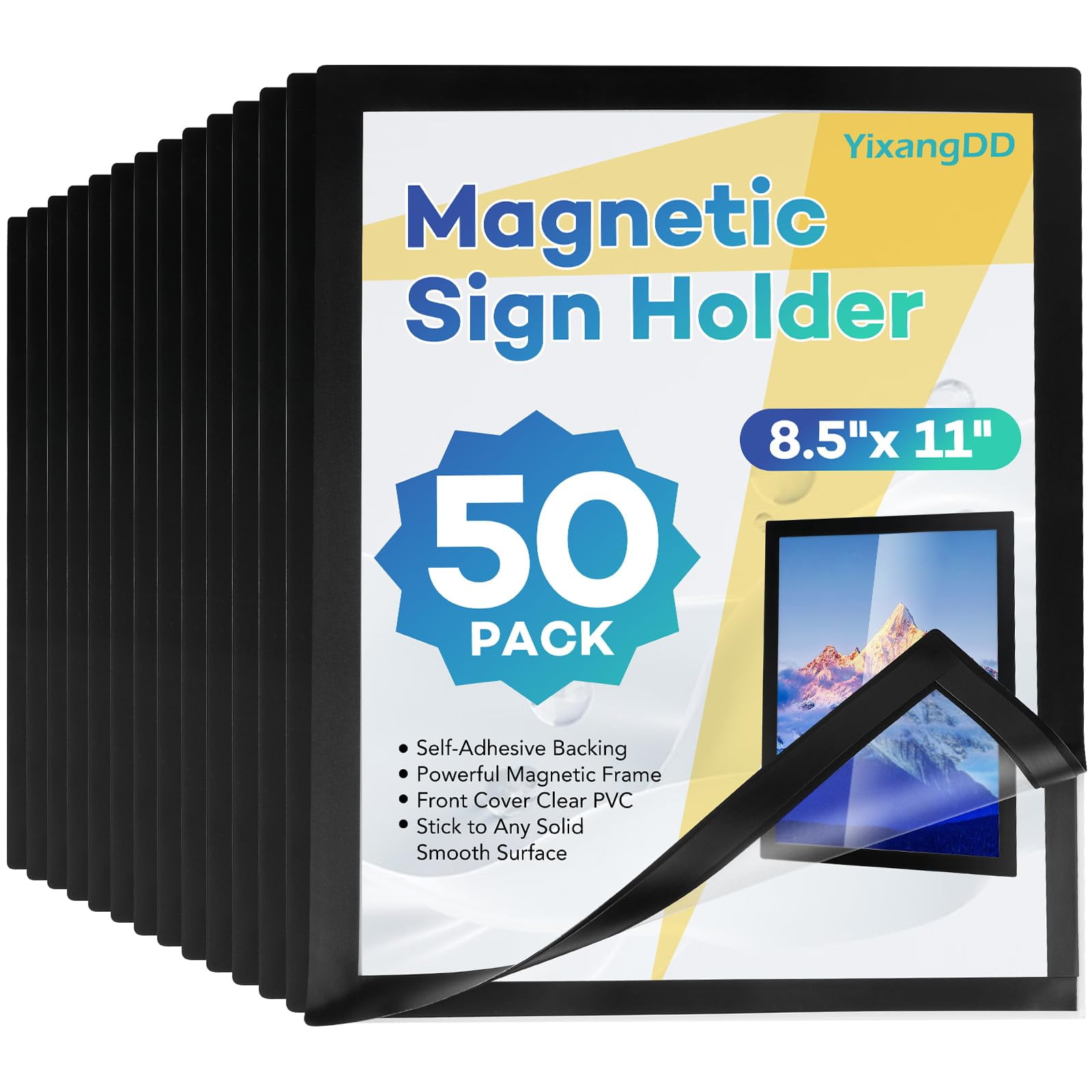 Click here for Yixangdd 50 Pack Magnetic Sign Holder 8.5 X 11  Se... prices