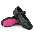 JABASIC School Uniform Shoes for Girls Strap Mary Jane Flats (1,Black ...