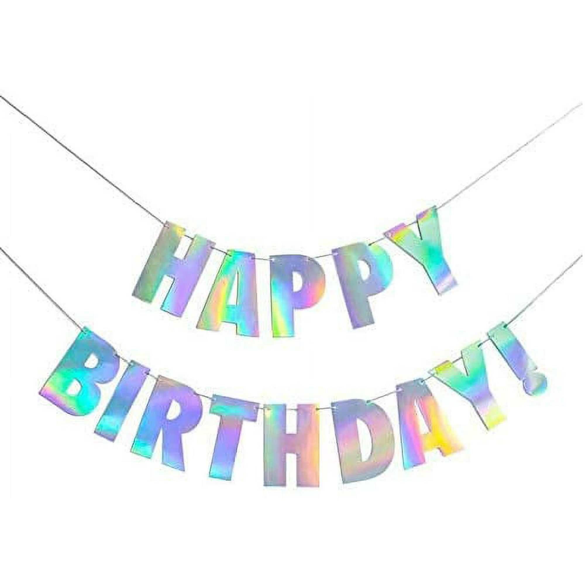 Click here for Biinggo Shiny Happy Birthday Banner Sign Garland-... prices