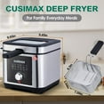 CUSIMAX 2.6QT Deep Fryer, Stainless Steel, Electric, New, Model CMDF-02 - Walmart.com