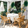 Abstract Ink Outdoor Curtains for Patio, Green Yellow Blue Ink Splatter ...