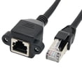 CAT6 RJ45 Cable Male To Female Screw Panel Mount Ethernet Networking ...