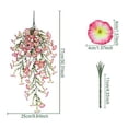 Artificial Hanging Flowers 45 Mesh Morning Glory Vine Garland 30In ...