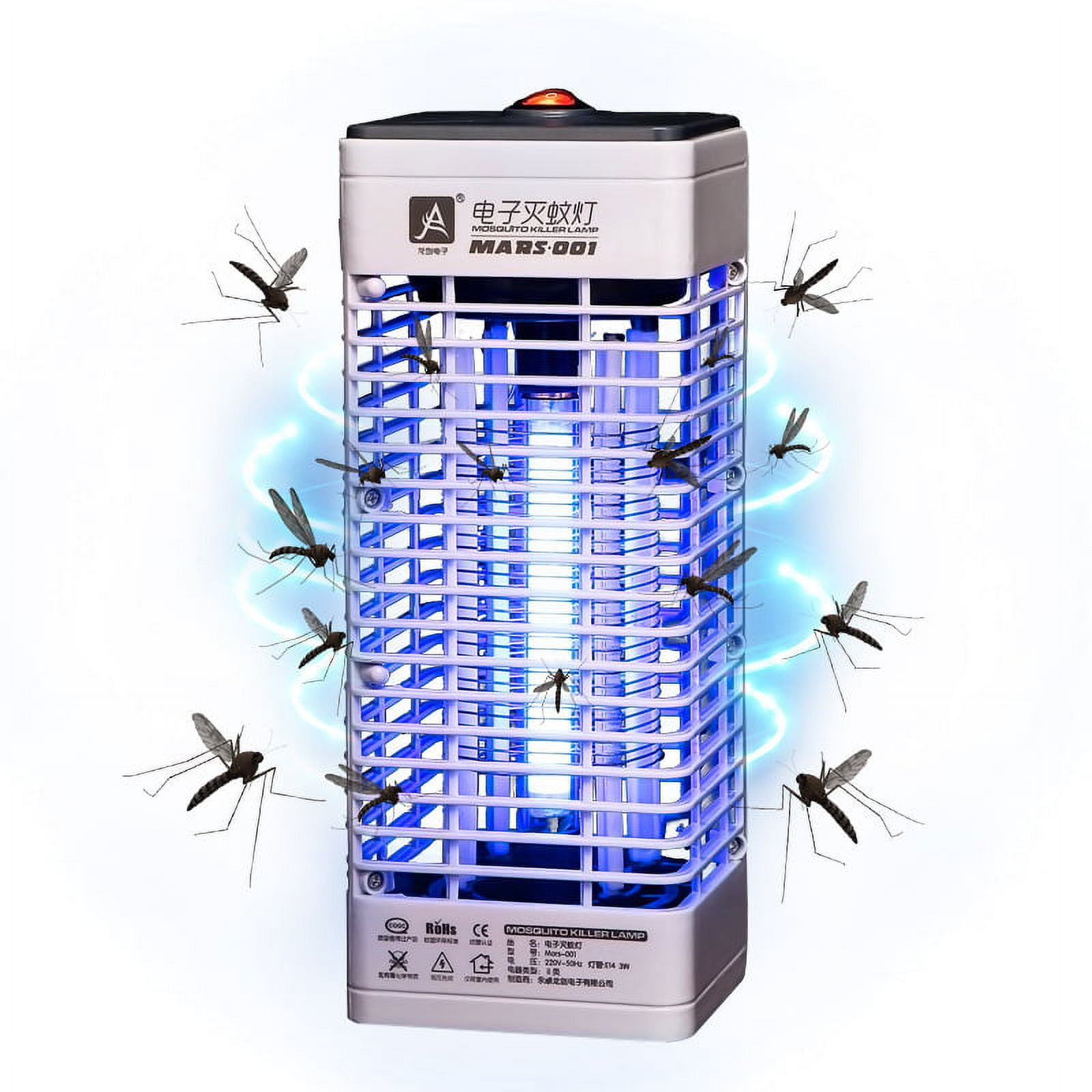 Lámpara eléctrica para matar mosquitos, luz para matar mosquitos con ...