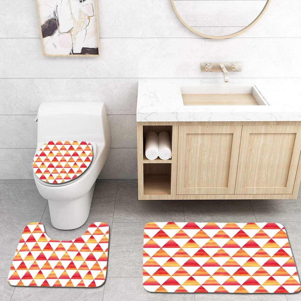 CHAPLLE Abstract Triangle Geometric Forms in Watercolors Style ...