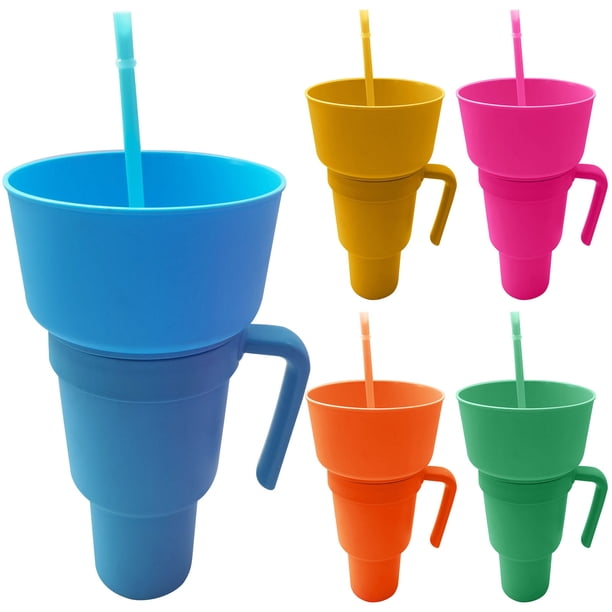 D-GROEE Snack and Drink Cup - Drink and Snack Cup in One, Stadium ...