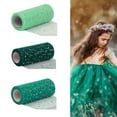 Dserhfy 1 Roll Glitter Trimming Tulle Roll No Odor Net Yarn Wreath ...