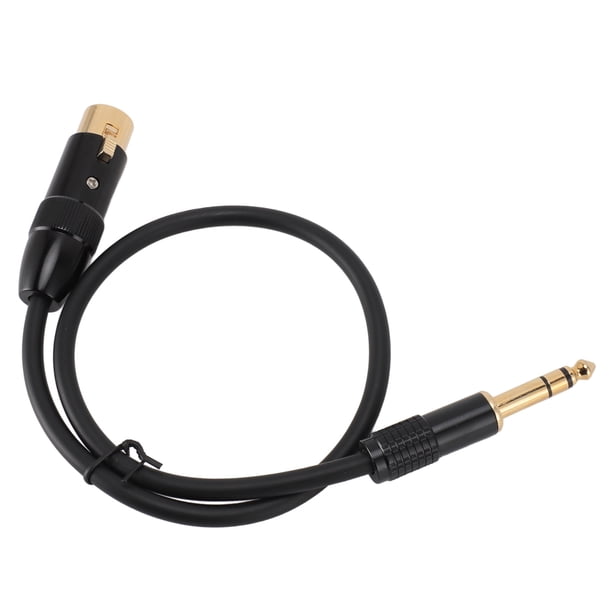 Cable XLR A 1/4, Hembra Chapada En Oro A XLR Macho A Cable Extensible ...