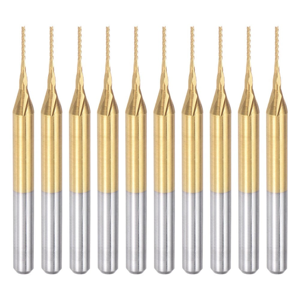 Click here for Btoer 10pcs 0.6mm Titanium Coat Carbide End Mill E... prices