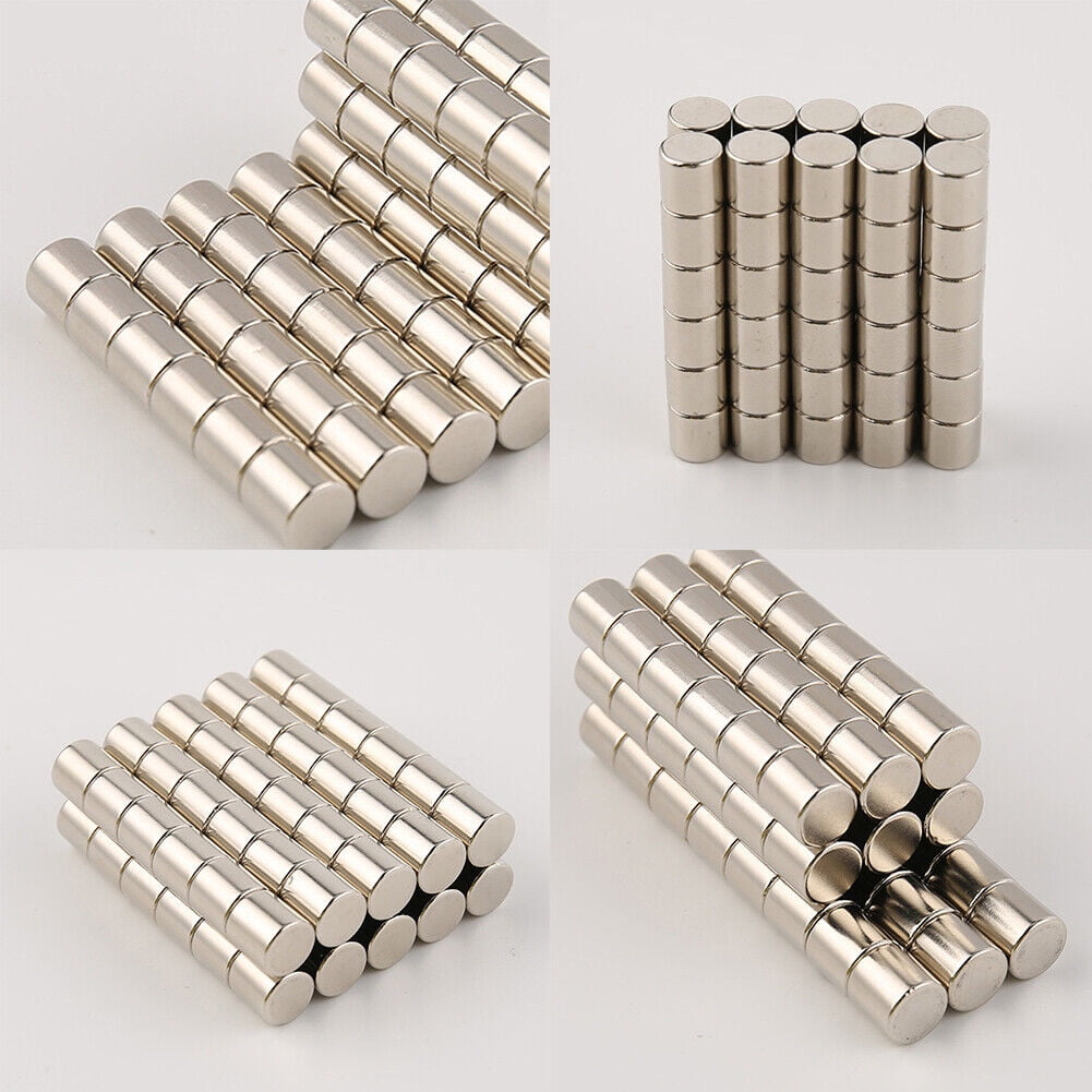 US 30-60Pc 1/4 x 1/4 Inch Strong Neodymium Rare Earth Cylinder Magnets ...
