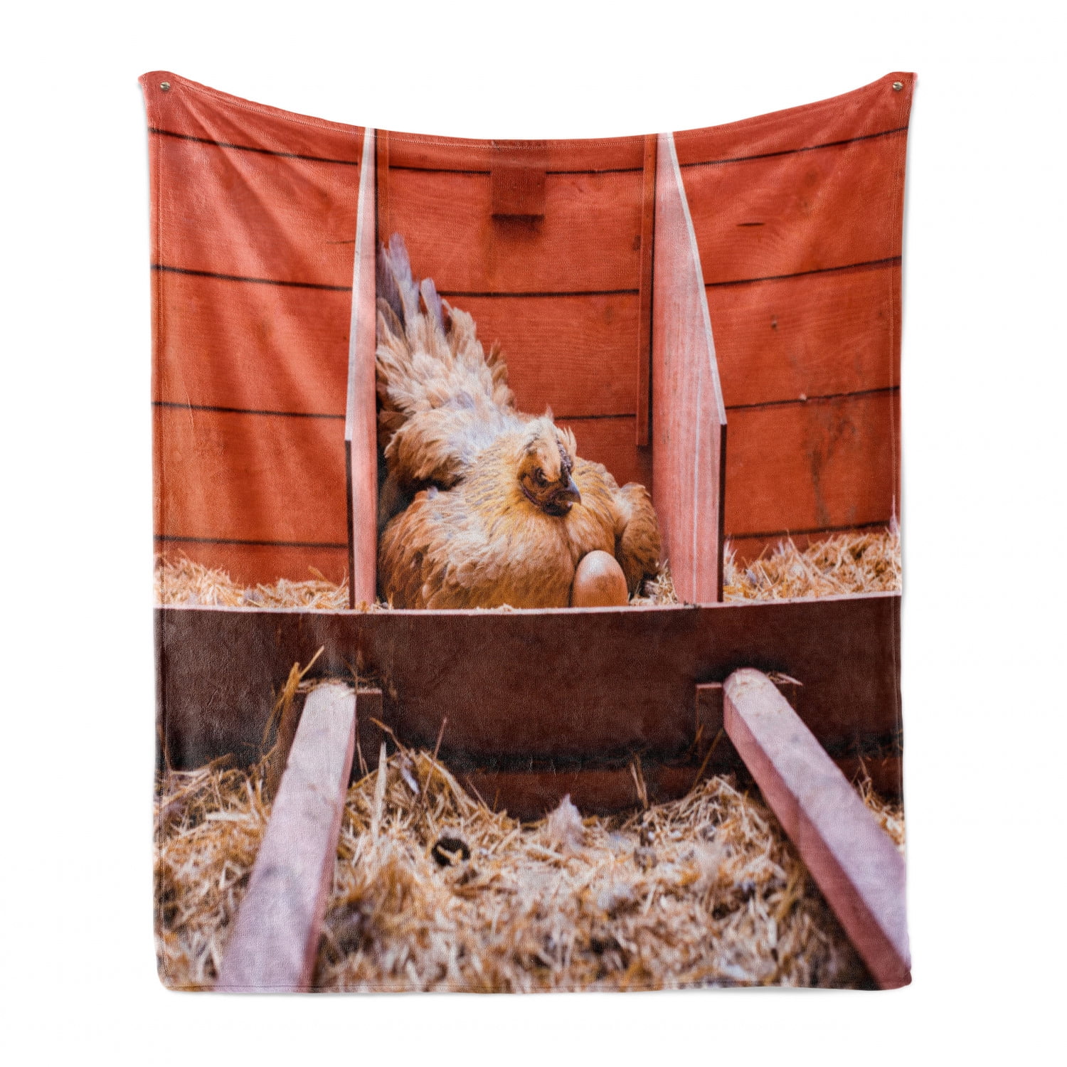 Farm Animal Soft Flannel Fleece Throw Blanket, Husbandry Photo with ...