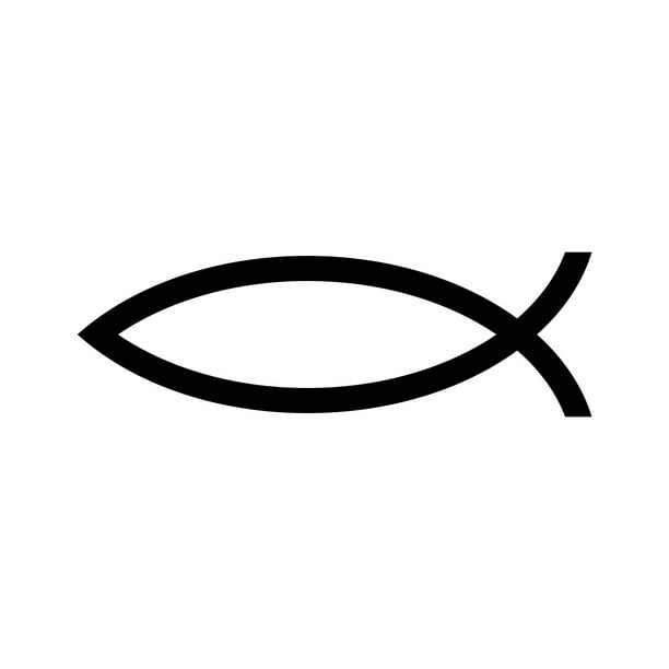 Christian Jesus Fish Ichthys Sticker Decal Die Cut - Self Adhesive ...