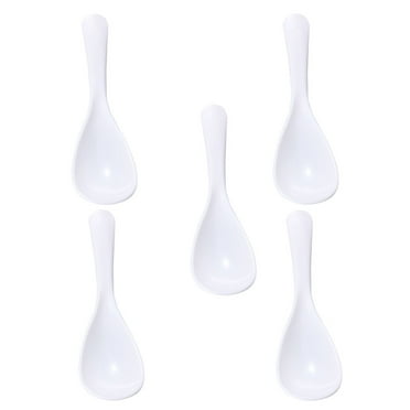 100 Pc White Strong Disposable Plastic Spoons Cutlery Utensils Party ...