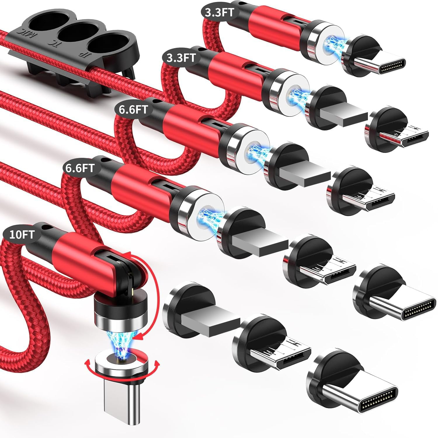 Click here for Siabc-540° Rotation Magnetic Charging Cable (5pack... prices