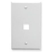 ICC IC107FT4WH Modular Furniture Faceplate with 4 Ports for HD Style in ...