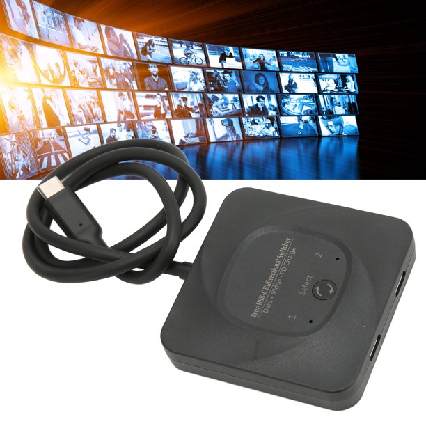USB C Switch 2 In 1 Out, 8K 60Hz Video/10Gbps Data Transfer PD 100W ...