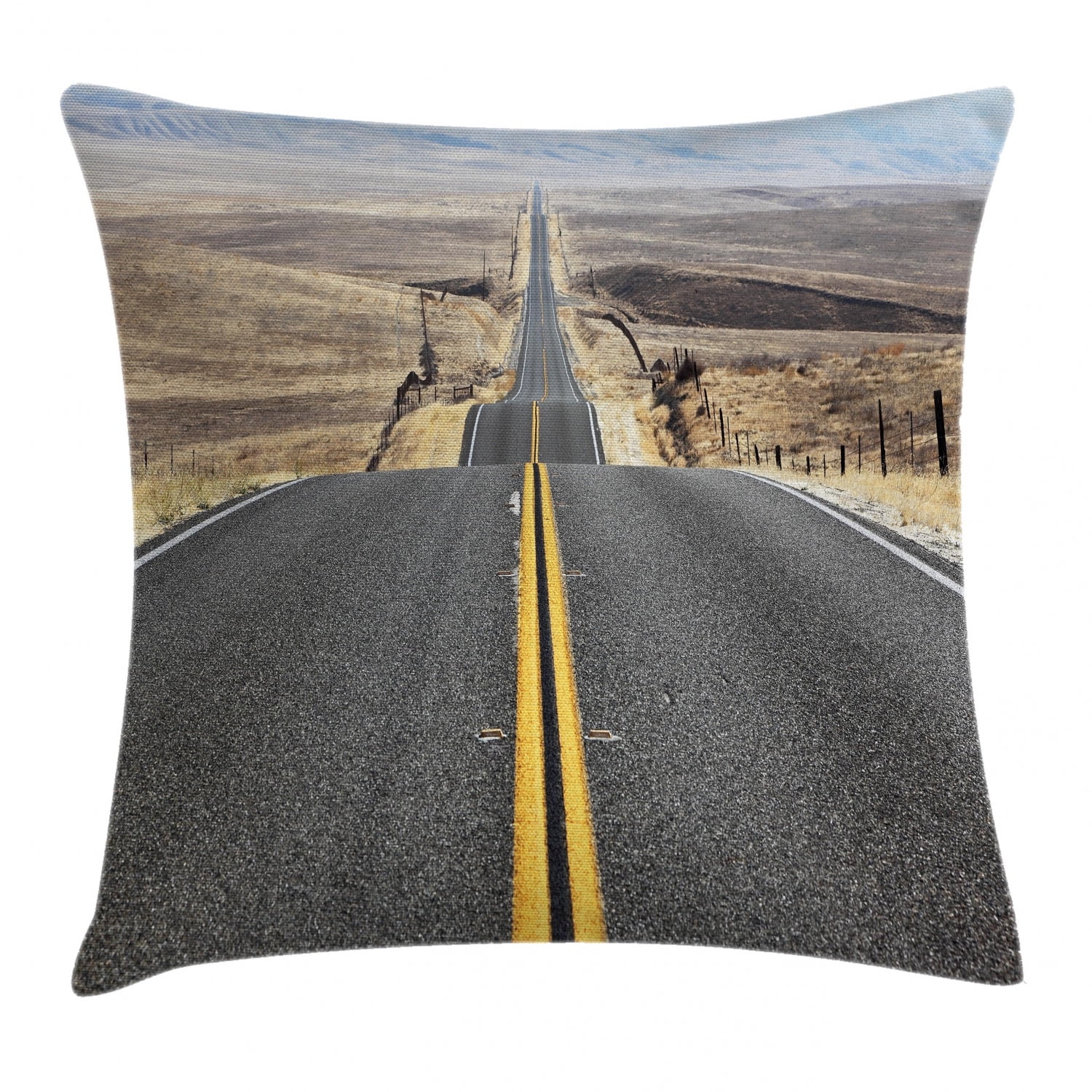 Americana Landscape Decor Throw Pillow Cushion Cover, Pacific Coast ...
