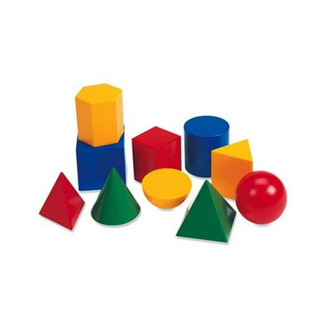 LEARNING RESOURCES LER0922 LARGE GEOMETRIC SHAPES-10/PK COMMON 3 ...