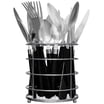 Gibson Sensations II Flatware Set, Red Plastic Handles, Stainless Steel ...