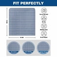 Blue White Pixels Chair Back Covers Set of 8, Modern Contemporary ...