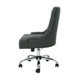 GDF Studio Bagnold Modern Desk Computer Chair, Dark Gray Fabric ...