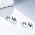 925 Sterling Silver Moon Phase Ear Crawler Cuff Earrings Ear Climber ...