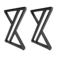 X-Shaped Industrial Metal Table Legs Table Legs with 4 Adjustable Feet ...