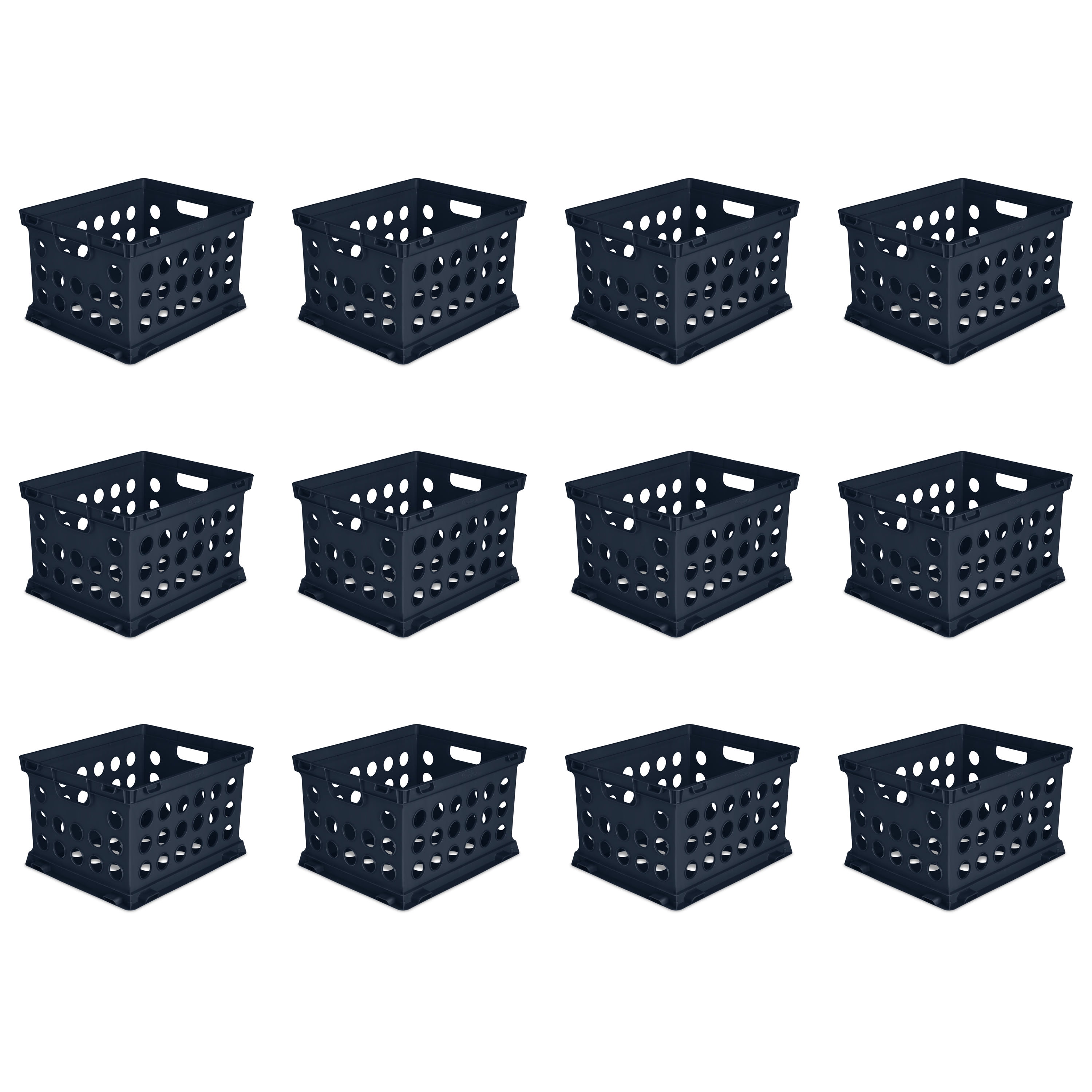 Sterilite File Crate Blue Cove Set of 12 - Walmart.com