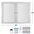 INNOVART Enclosed Bulletin Board 48”x36”, Lockable Dry Erase ...