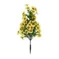 Nsxcdh 22 Artificial Pansy Shrub Outdoor with Ground Insert Fake Flower ...