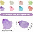 120Pcs 8 Colors Luminous Resin Chick Display Decoration Micro Landscape ...