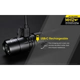 Combo: Nitecore MH12 V2 CREE XP-L2 V6 LED Flashlight -1200 Lumens ...