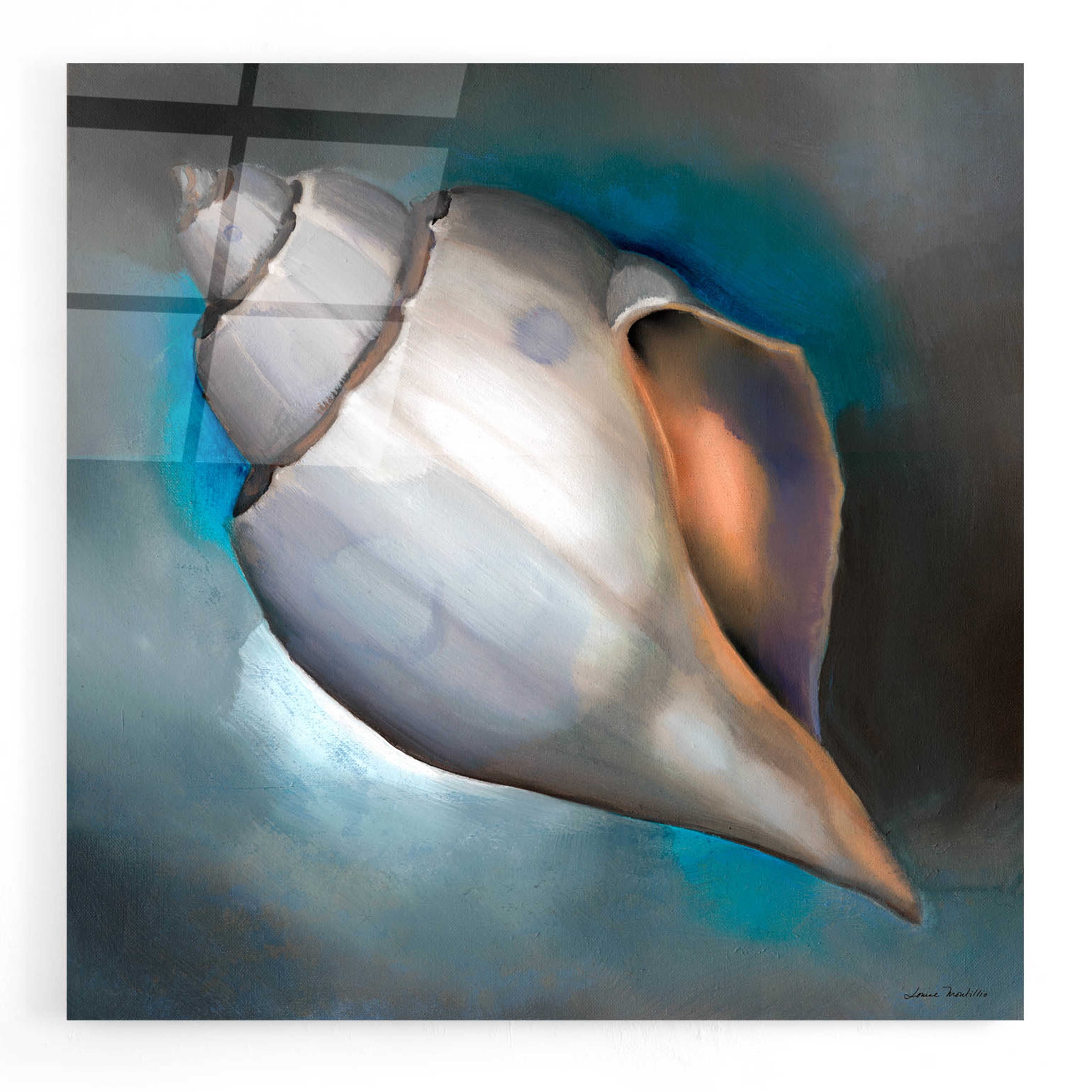 Epic Art 'Sea Shell Glow' by Louise Montillio, Acrylic Glass Wall Art ...