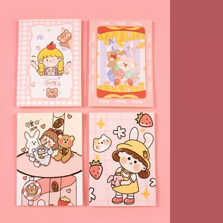 Notepad Girls Kids Cartoon Notebooks Full Water Pulp Grade A Paper ...