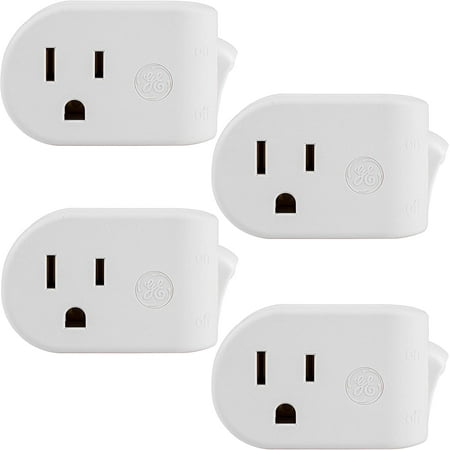 UltraPro Grounded Power Switch, 4 Pack, Outlet Extender, 3 Prong, Easy ...