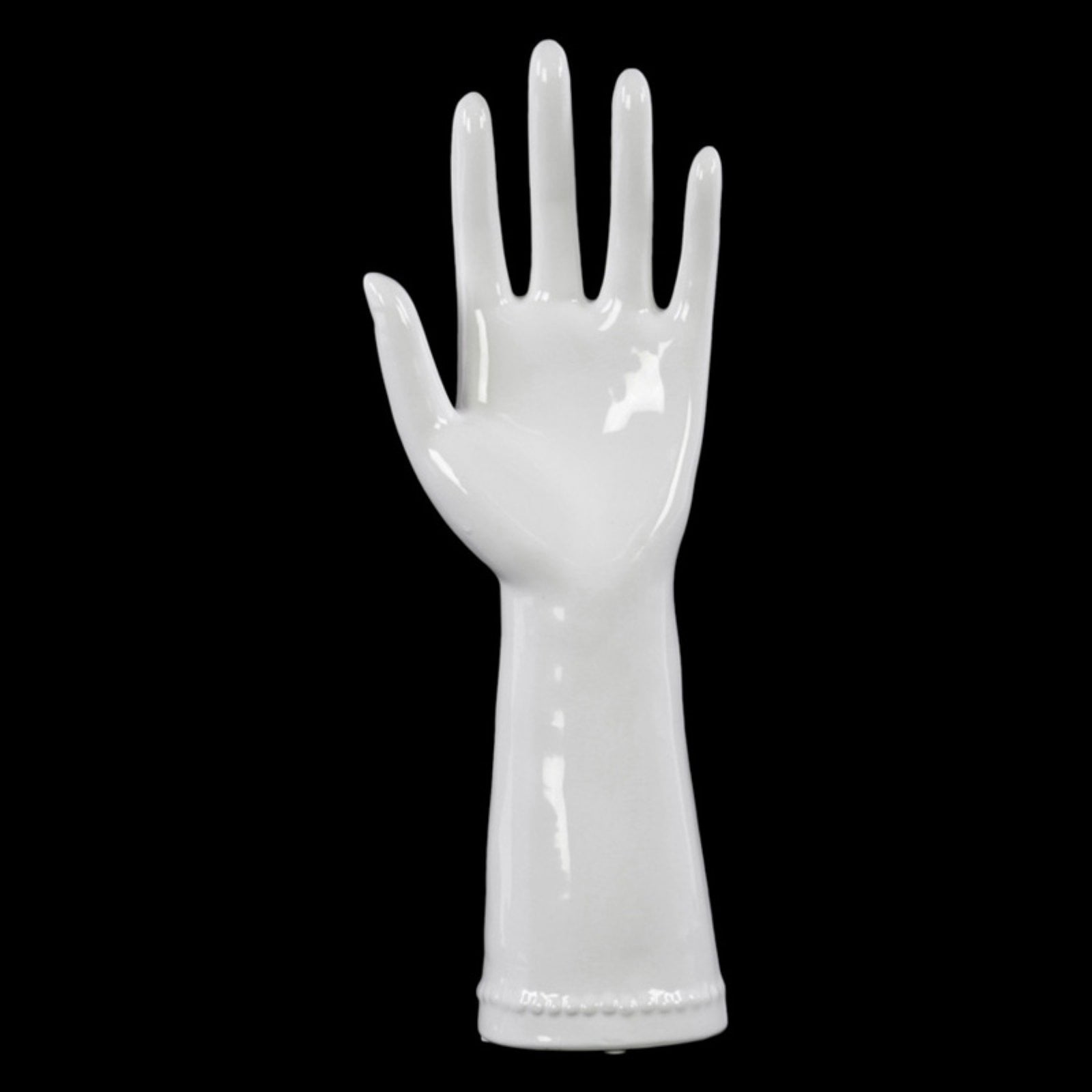 Urban Trends Collection: Ceramic Hand Sculpture, Jewelry Holder, Gloss ...