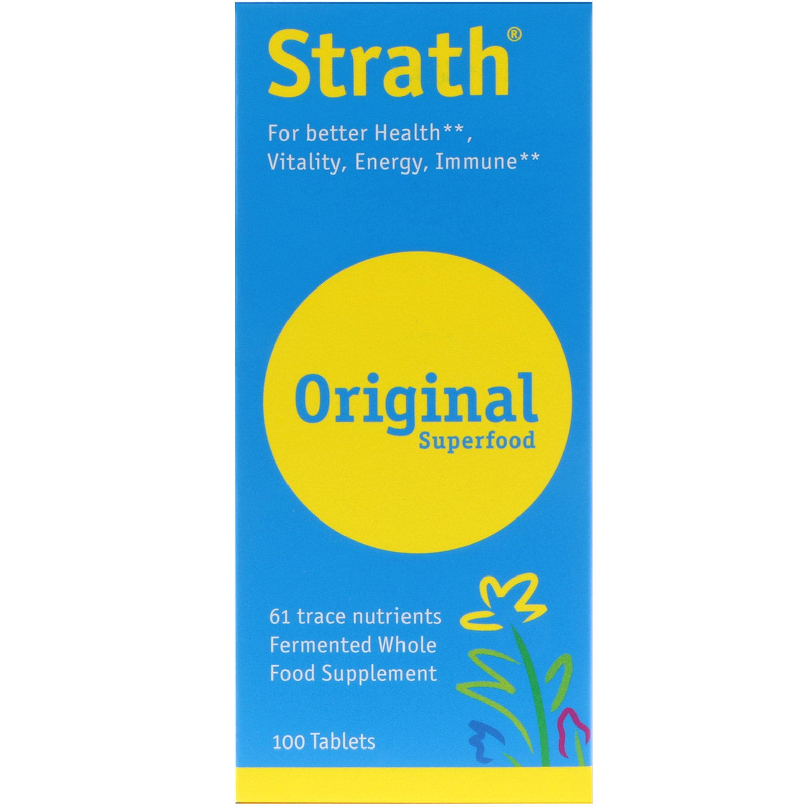 Bio Strath AG Bio Strath Whole Food Supplement, 100 ea - Walmart.com ...