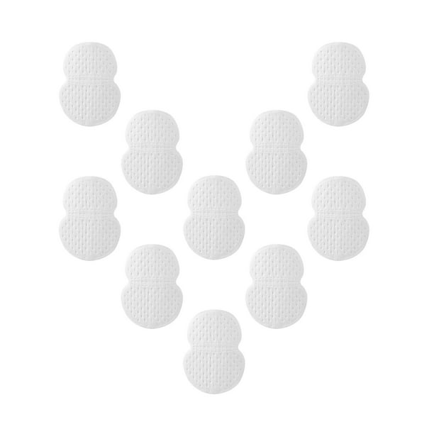 10 Pieces White Underarm Sweat Guard Pads Fight Hyperhidrosis Armpit ...
