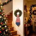 USA 250th Anniversary Patriotic Wreath Sash Ribbon Independence Day ...