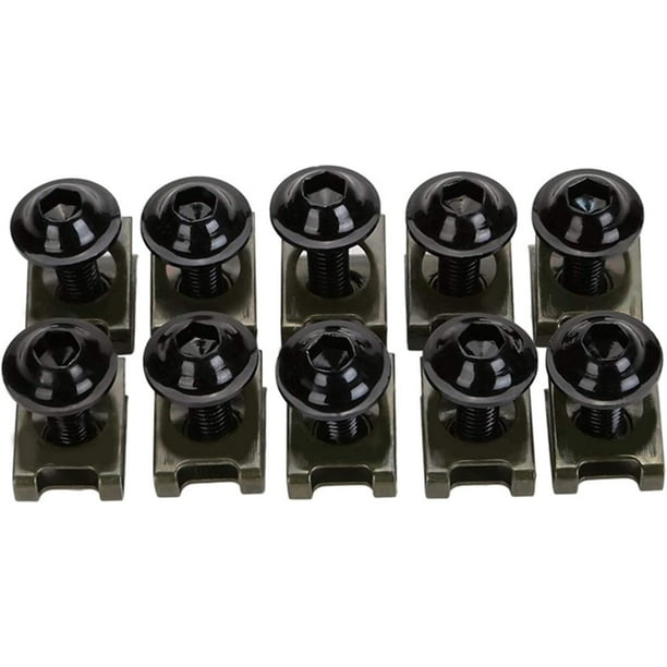 Screws, 10pcs CNC Aluminum Motorcycle M6 Fairing Bolts Clips Washers ...