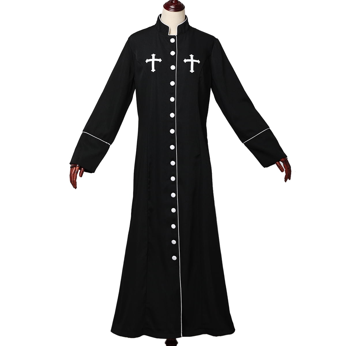 GRACEART Lady's Priest Cassock Pastor Robe Church Robe Clergy Ladies ...